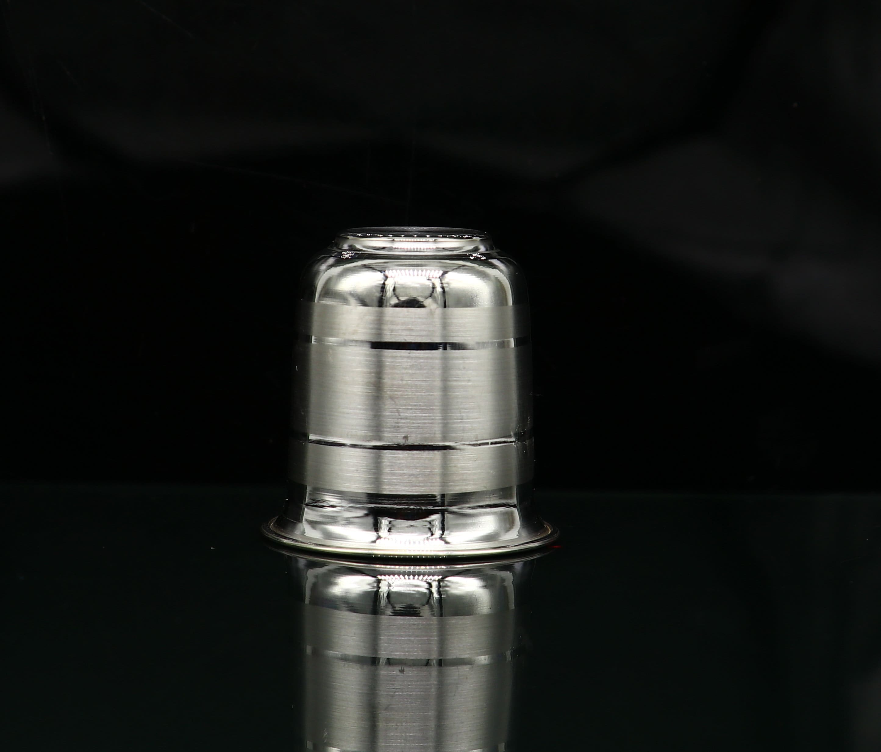 Solid Silver Handmade Water/milk Glass Tumbler Silver Flask - Etsy