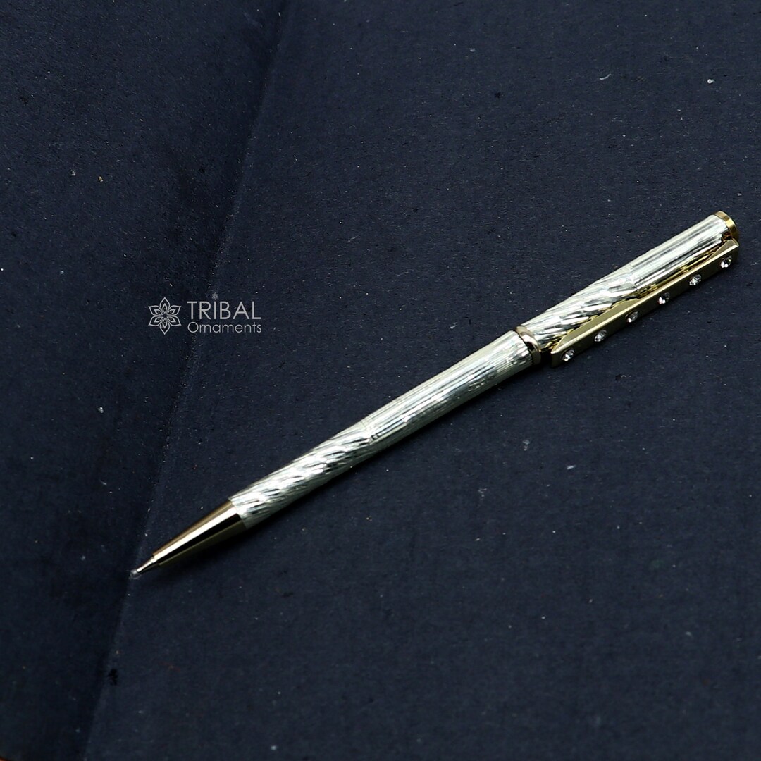 925 Sterling Silver Handmade Unique Luxury Writing Ball Pen, Best ...