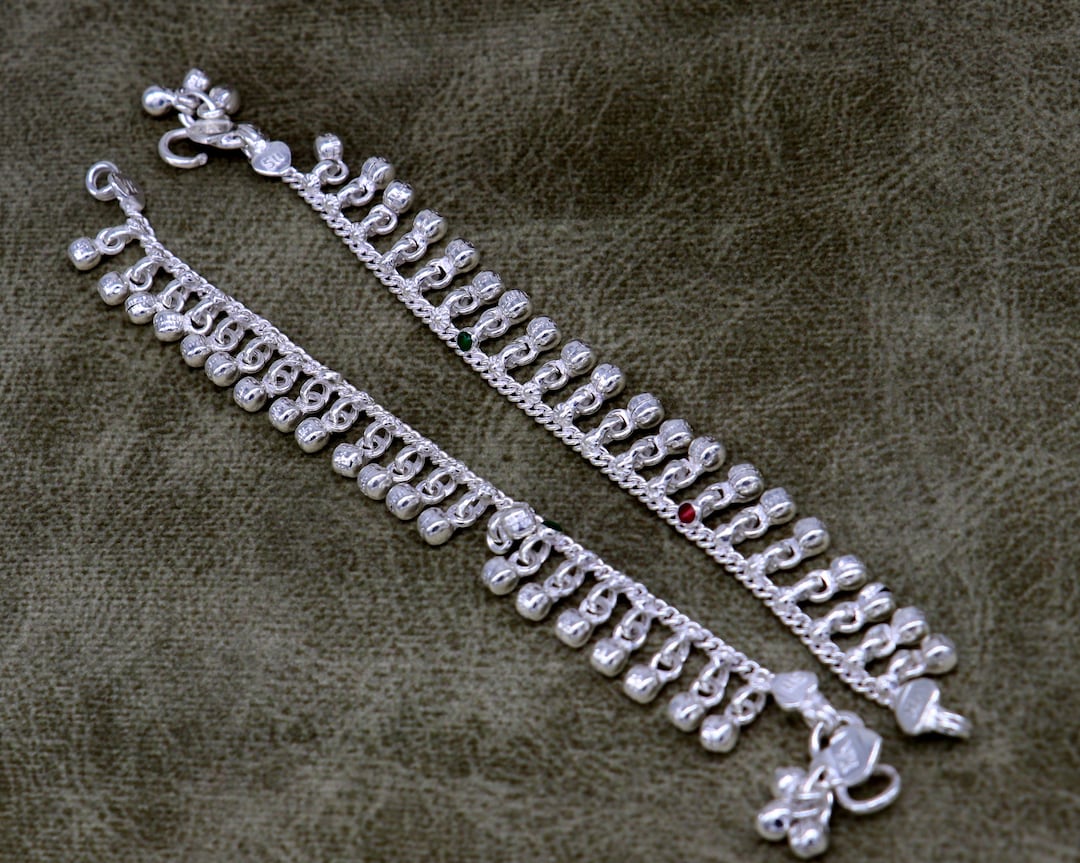 5 Handmade Sterling Silver New Born Baby Anklets - Etsy