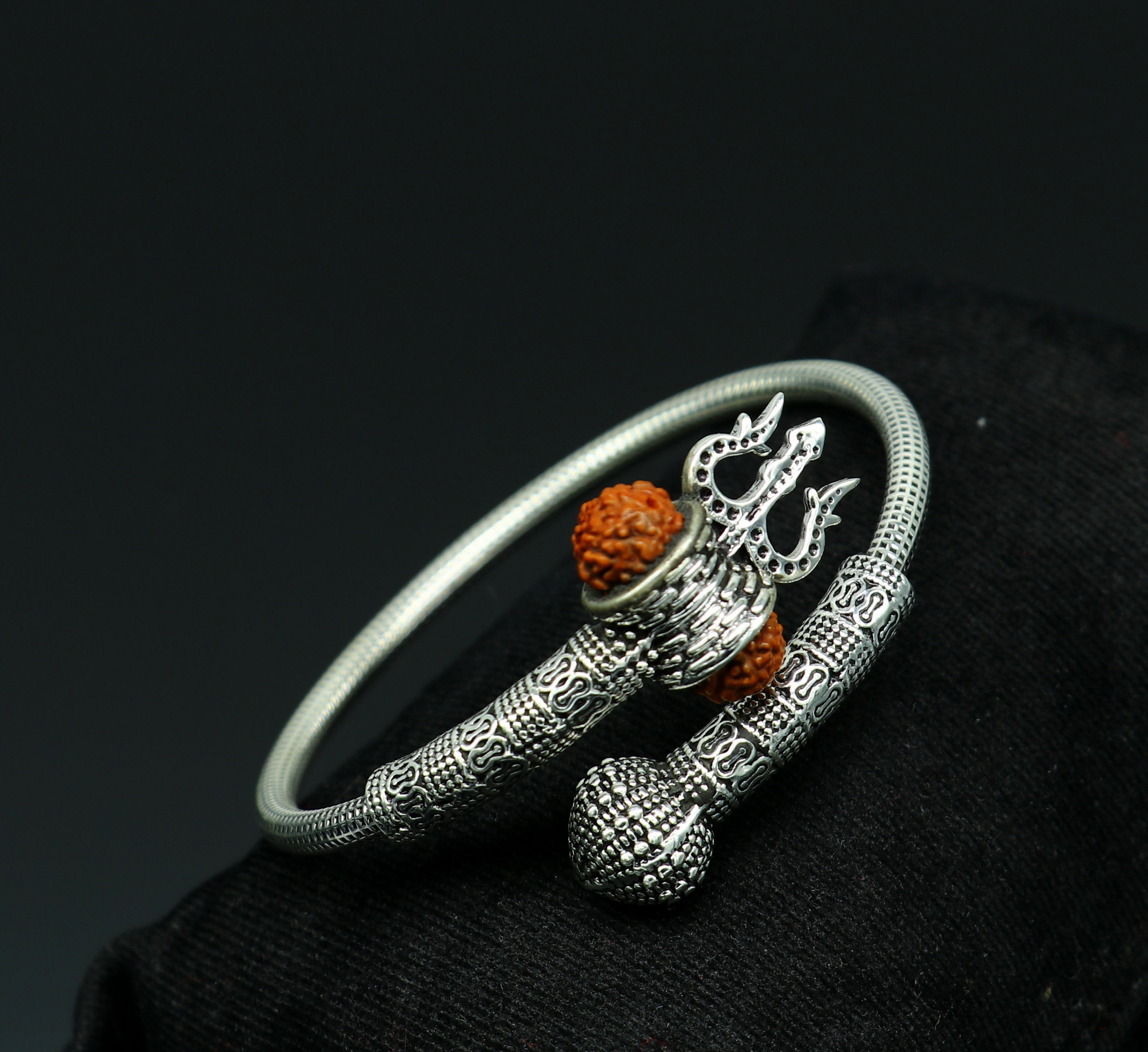 925 Sterling Silver Customized Lord Shiva Trident Trishul With ...