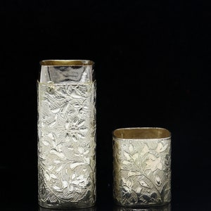 925 Sterling Silver Lipstick Case or Holder Amazing Handmade Floral ...
