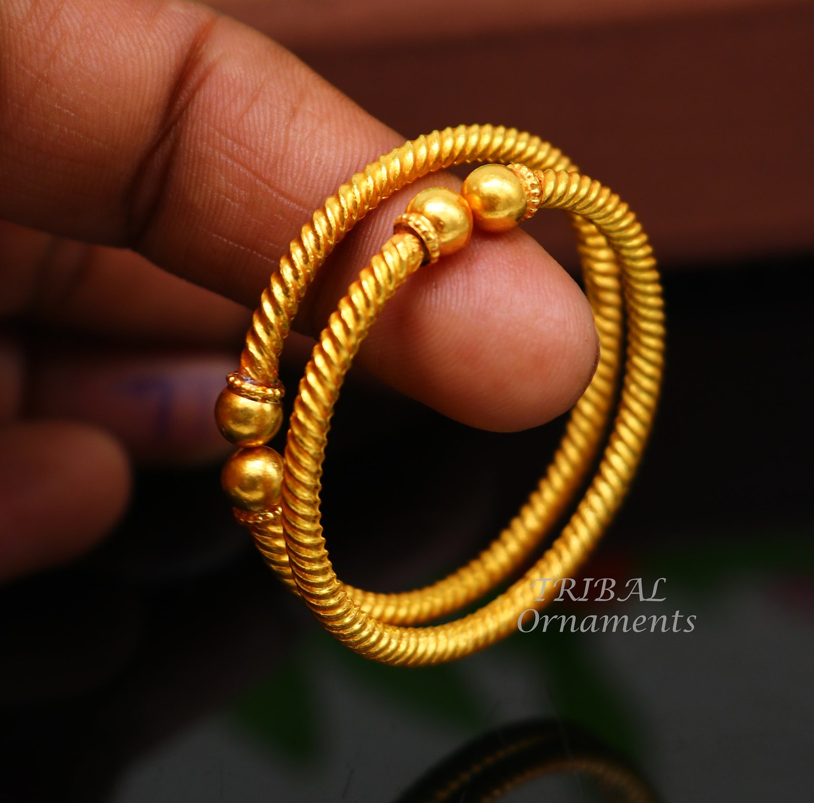 22k Yellow Gold Handmade Fabulous Vintage Ball Face Design - Etsy