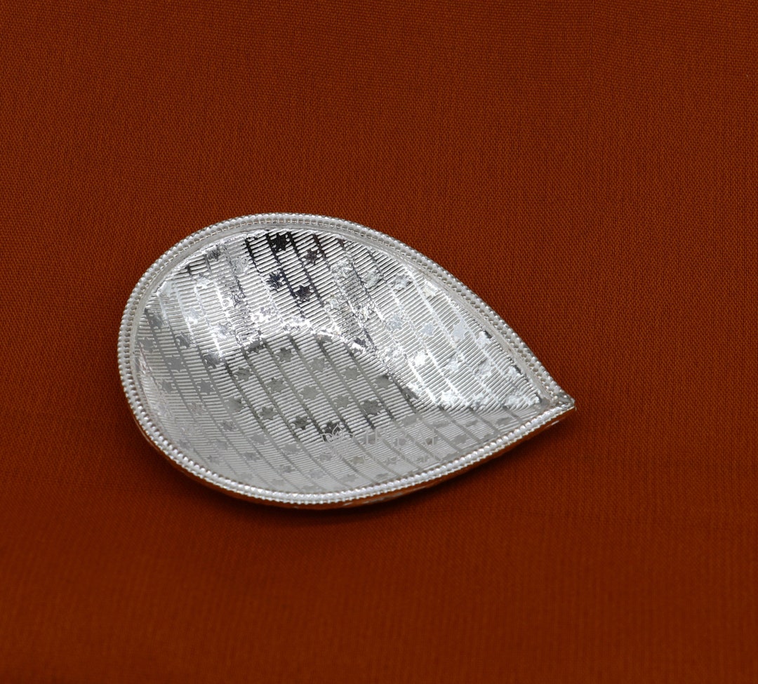 925 Sterling Silver Handmade Tilak Bowl, Sindur Bowl, Kesar Chandan ...