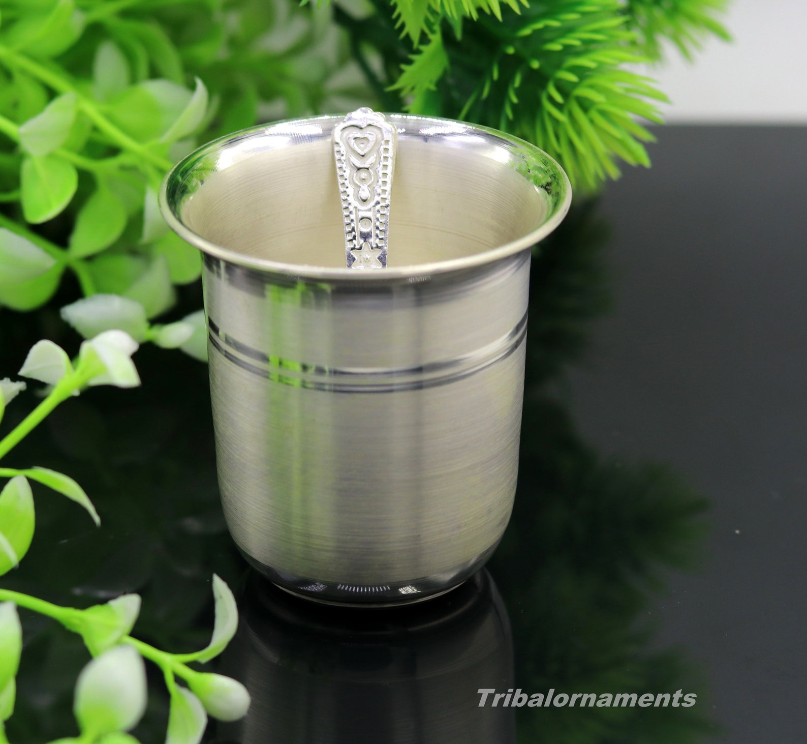 999 Fine Silver Handmade Vessels Water/milk Glass Tumbler - Etsy