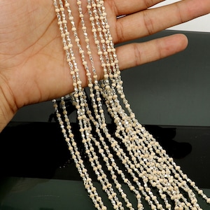 24" Sterling Silver Handmade Wooden Beads Holy Basil Rosary Beads ...