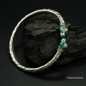 Vintage Antique Style 925 Sterling Silver Handmade Foot Kada Anklet ...