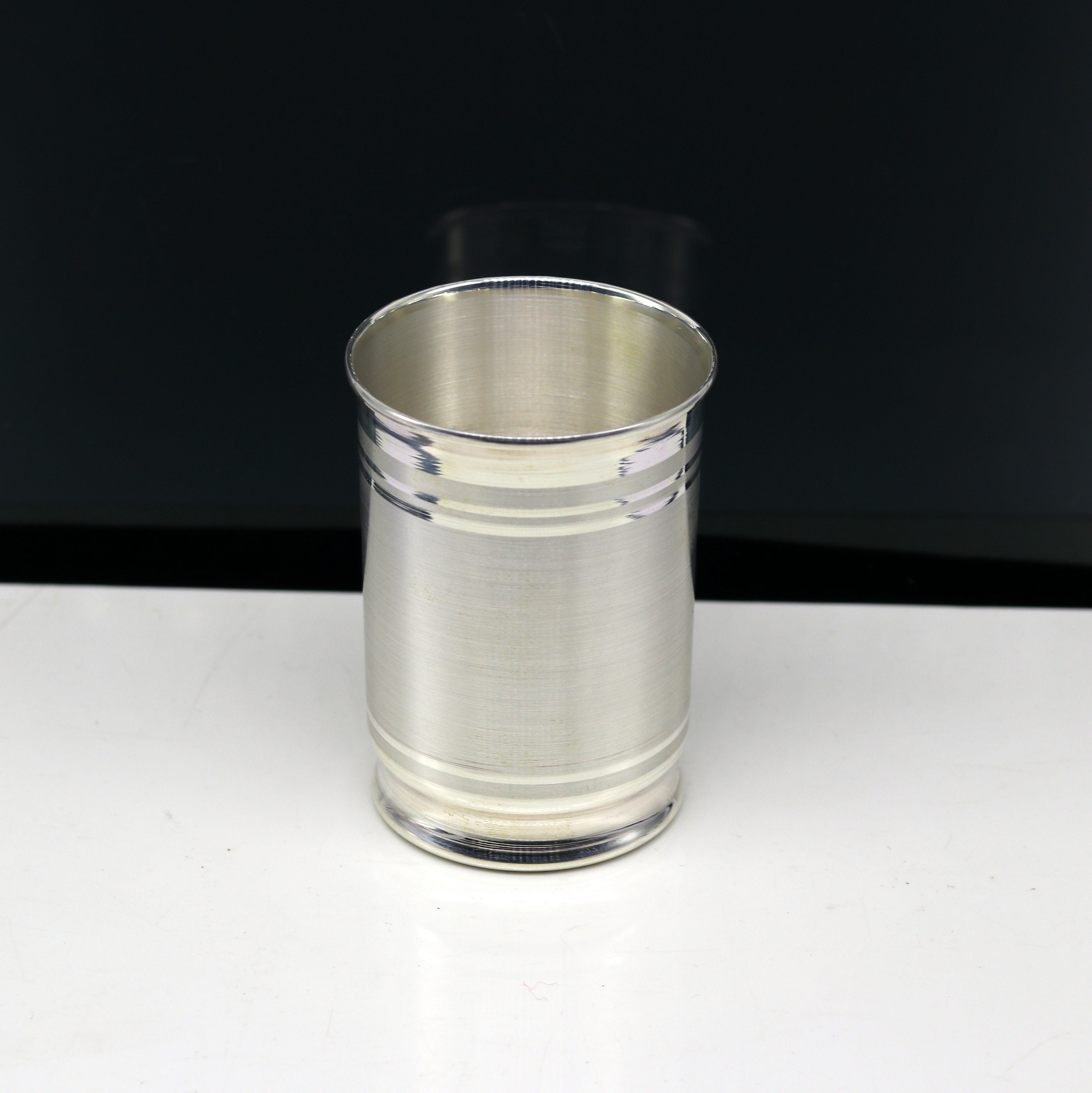 Pure 999 Fine Silver Handmade Vessel, Water/milk Glass Tumbler, Silver ...