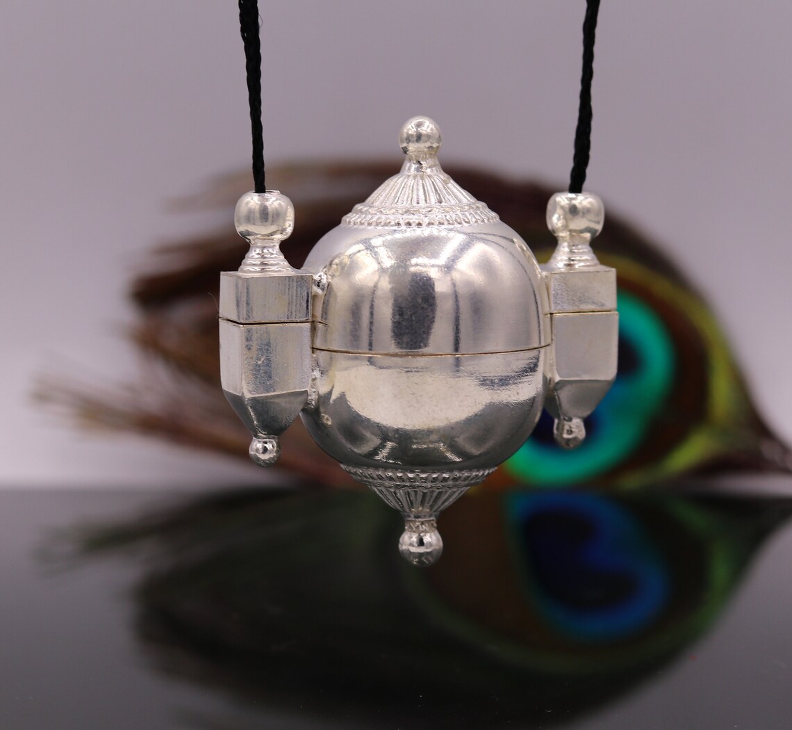 Indian Lord Shiva Lingam Box Container Box Sterling Silver - Etsy