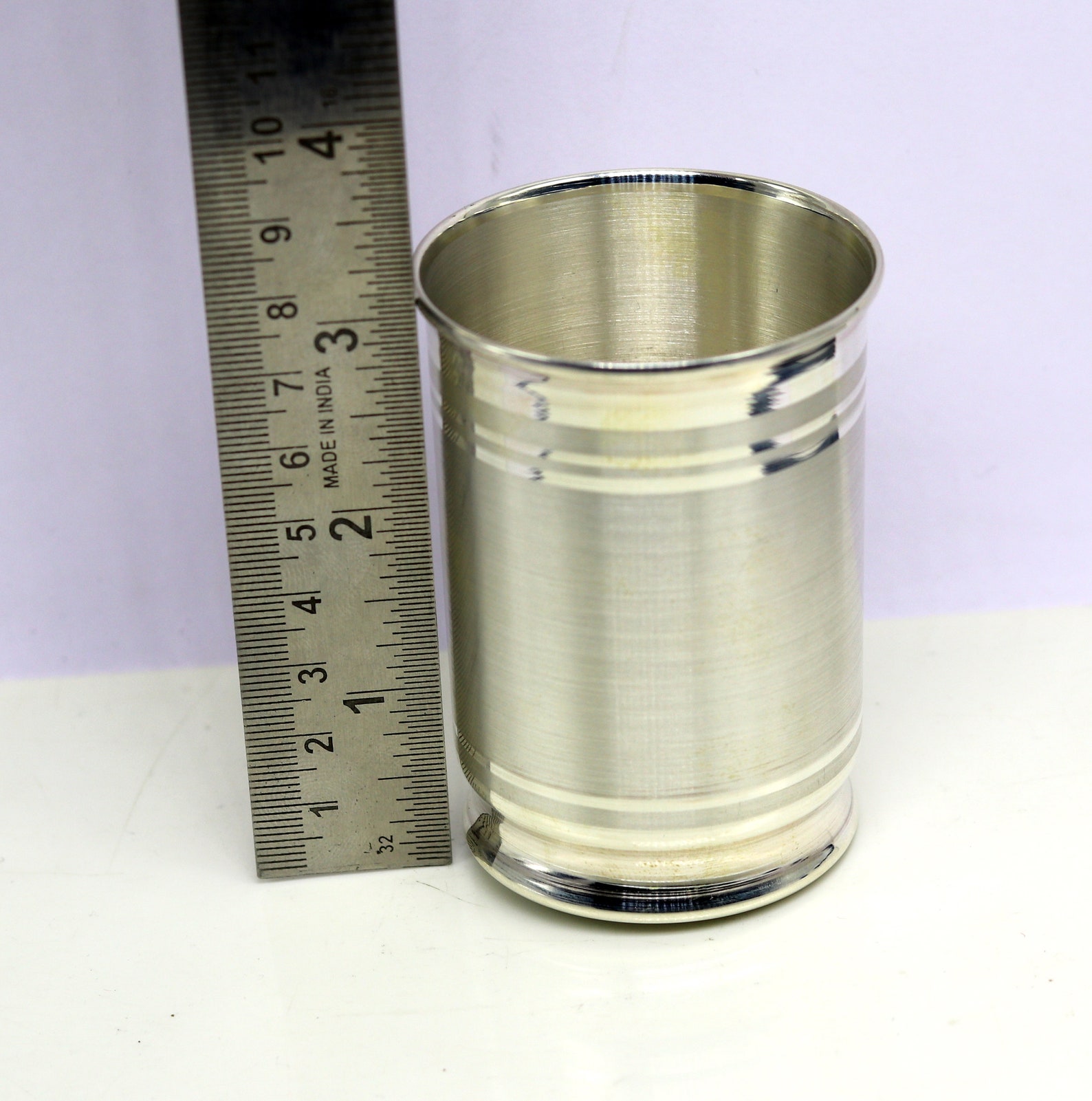 Pure 999 Fine Silver Handmade Vessel Water/milk Glass | Etsy