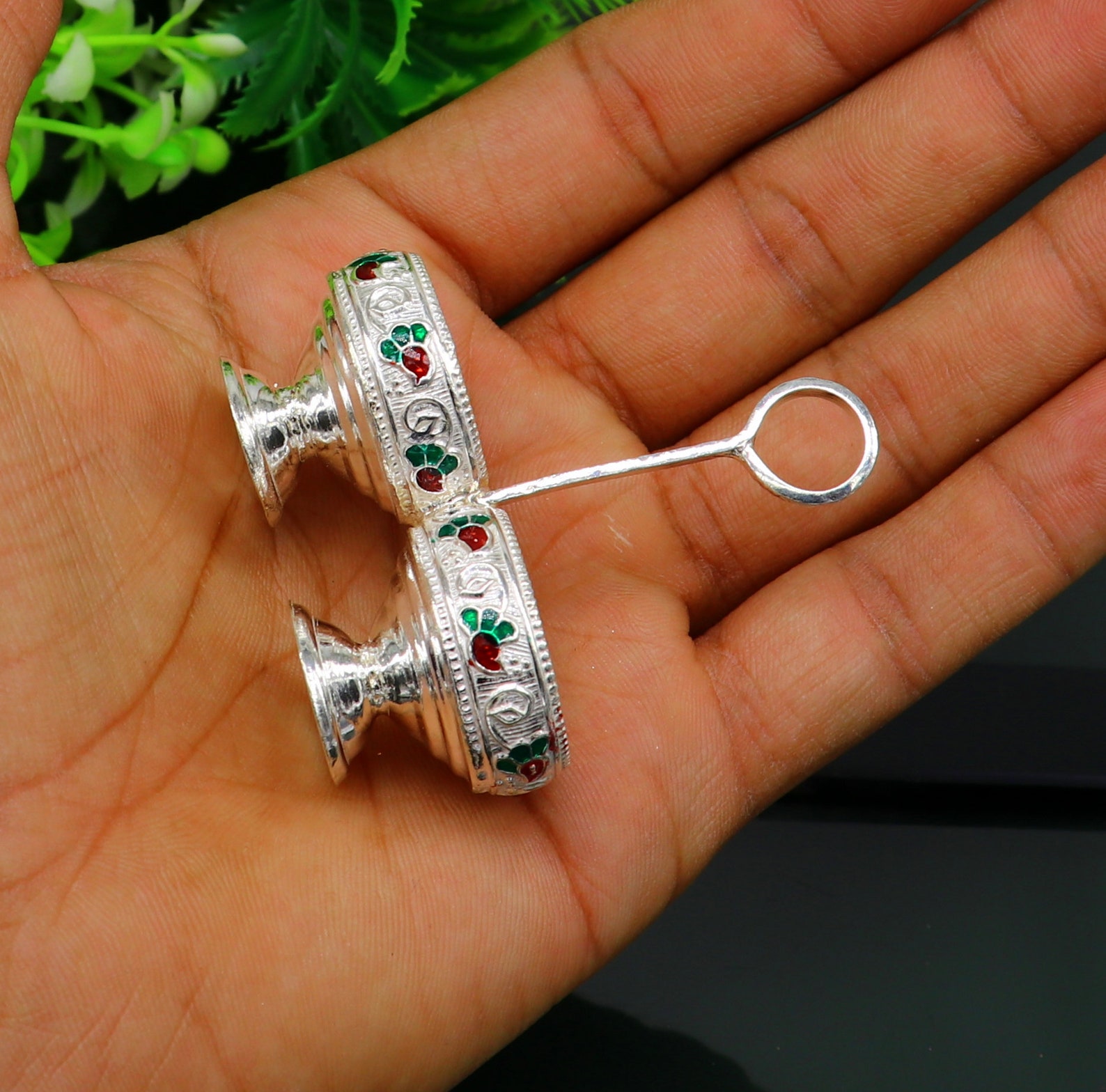925 Sterling Silver Handmade Customized Work Puja Utensils - Etsy