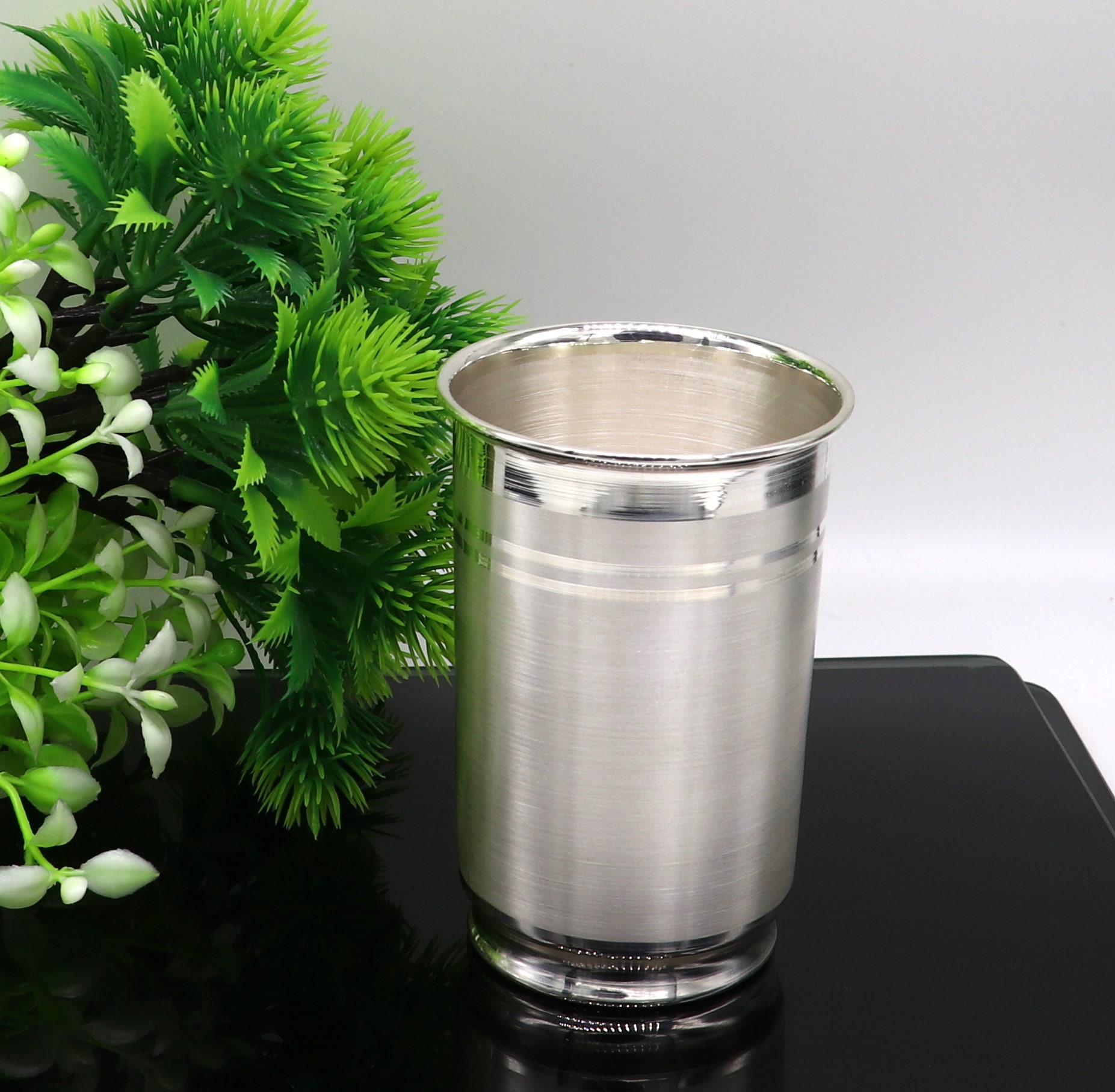 999 Pure Solid Silver Handmade 4 Inches Water Glass/milk - Etsy
