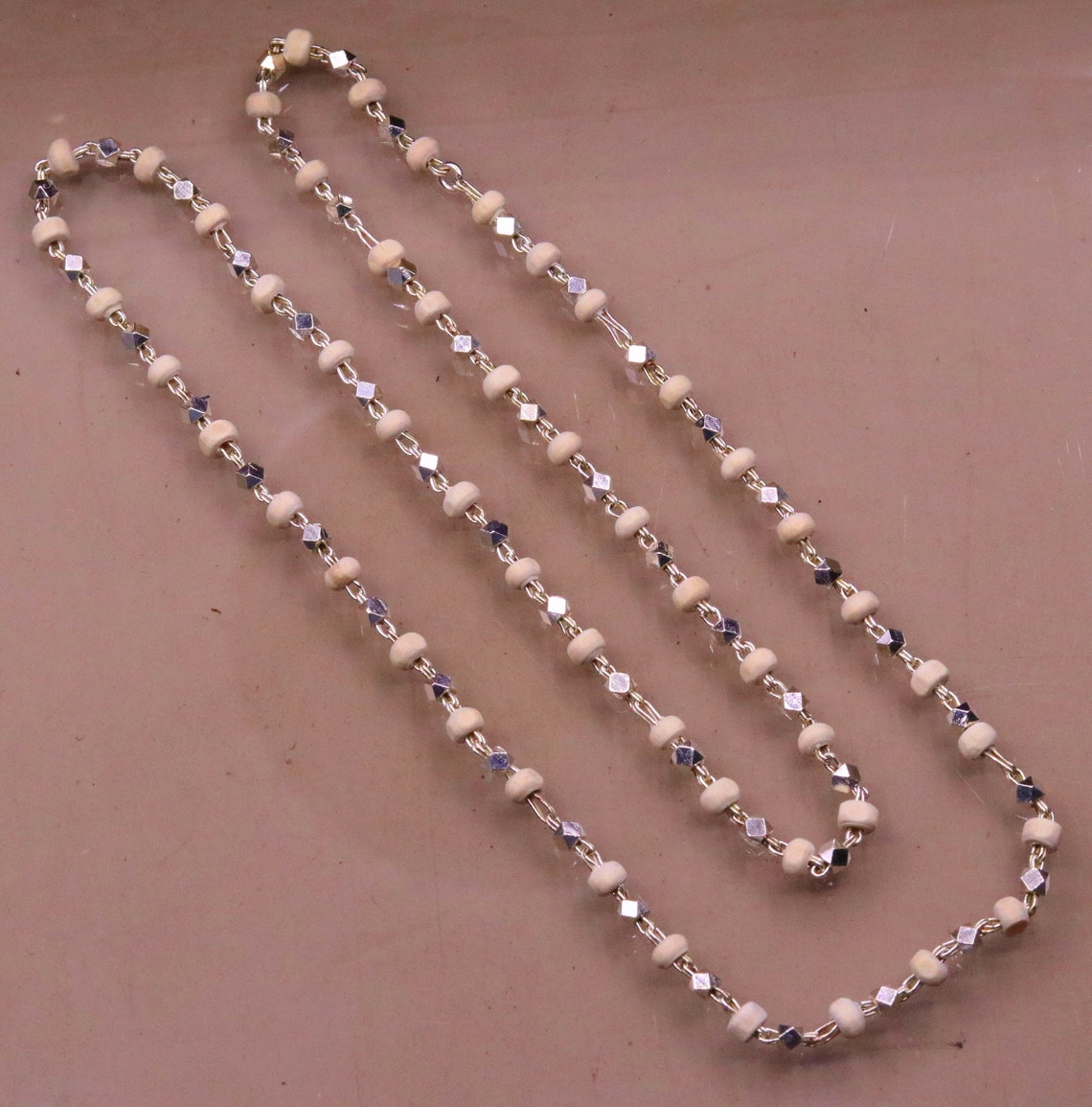 Vintage Design Handmade Sterling Silver Chain Necklace | Etsy