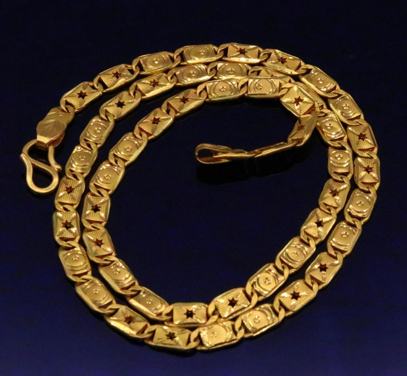 18/20/22/24 Inches Long All Size Handmade 22karat Yellow Gold 5 Mm Wide ...