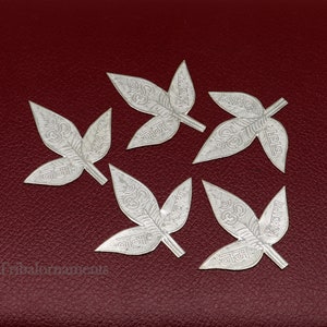 Lord Shiva Bel Patra Solid Silver Handmade Solid Belva Patra, Shiva ...