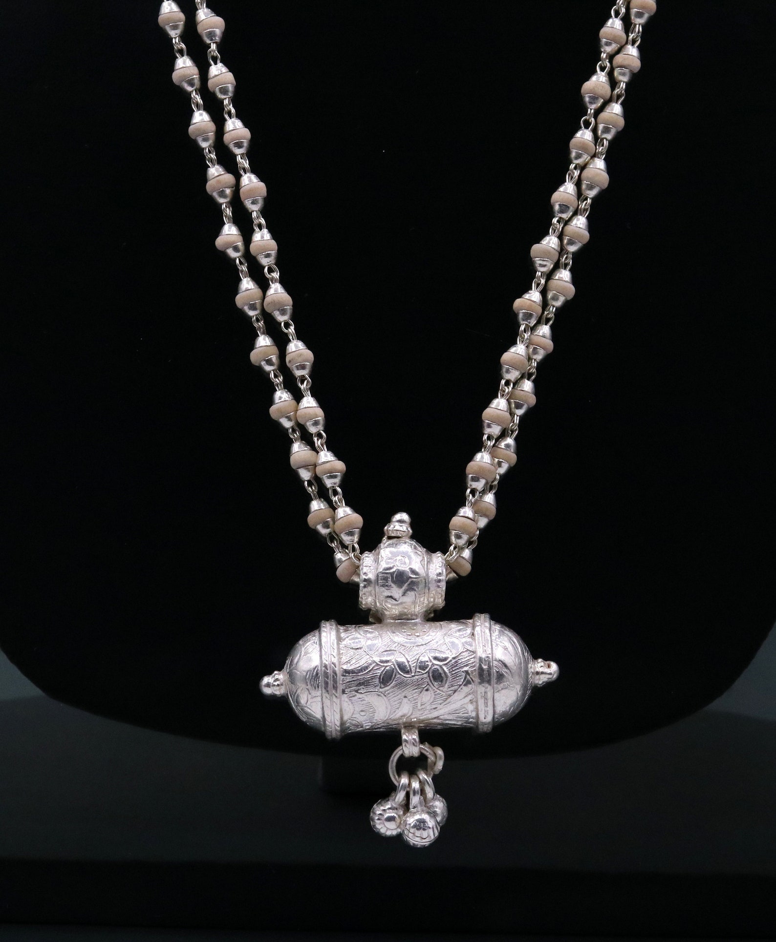 Sterling Silver Handmade Amulet Pendant Gorgeous Hanging Bells - Etsy