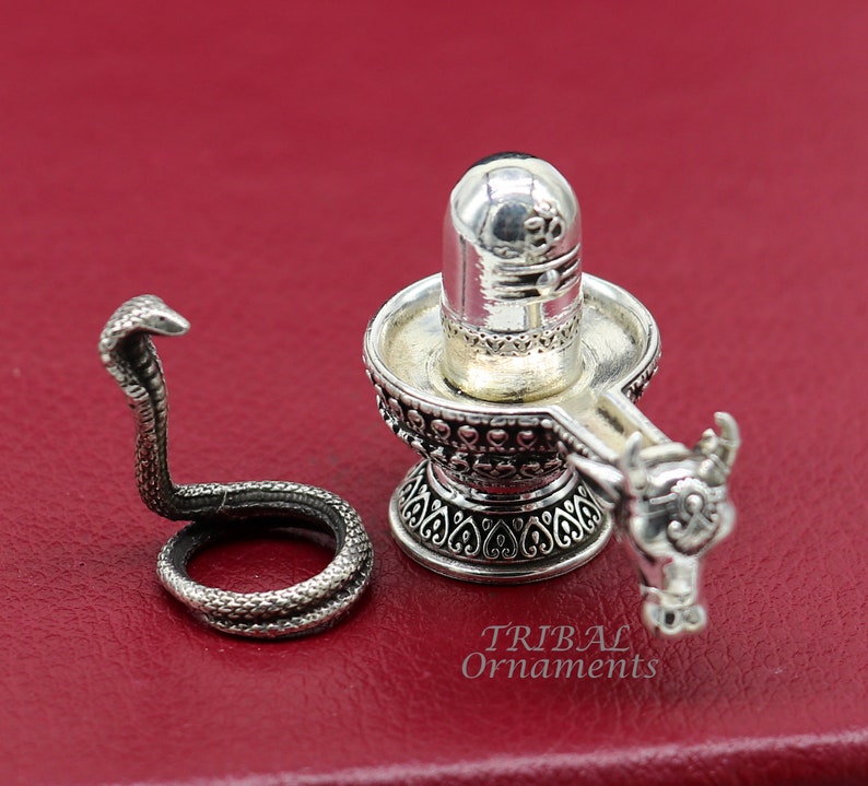 925 Sterling Silver Lord Shiva Lingam Jalheri, Divine Shiva Lingam at ...
