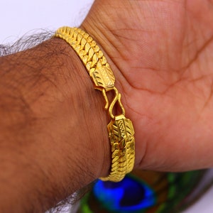 Top Class Vintage Design 22kt Yellow Gold Handmade Gope Chain - Etsy