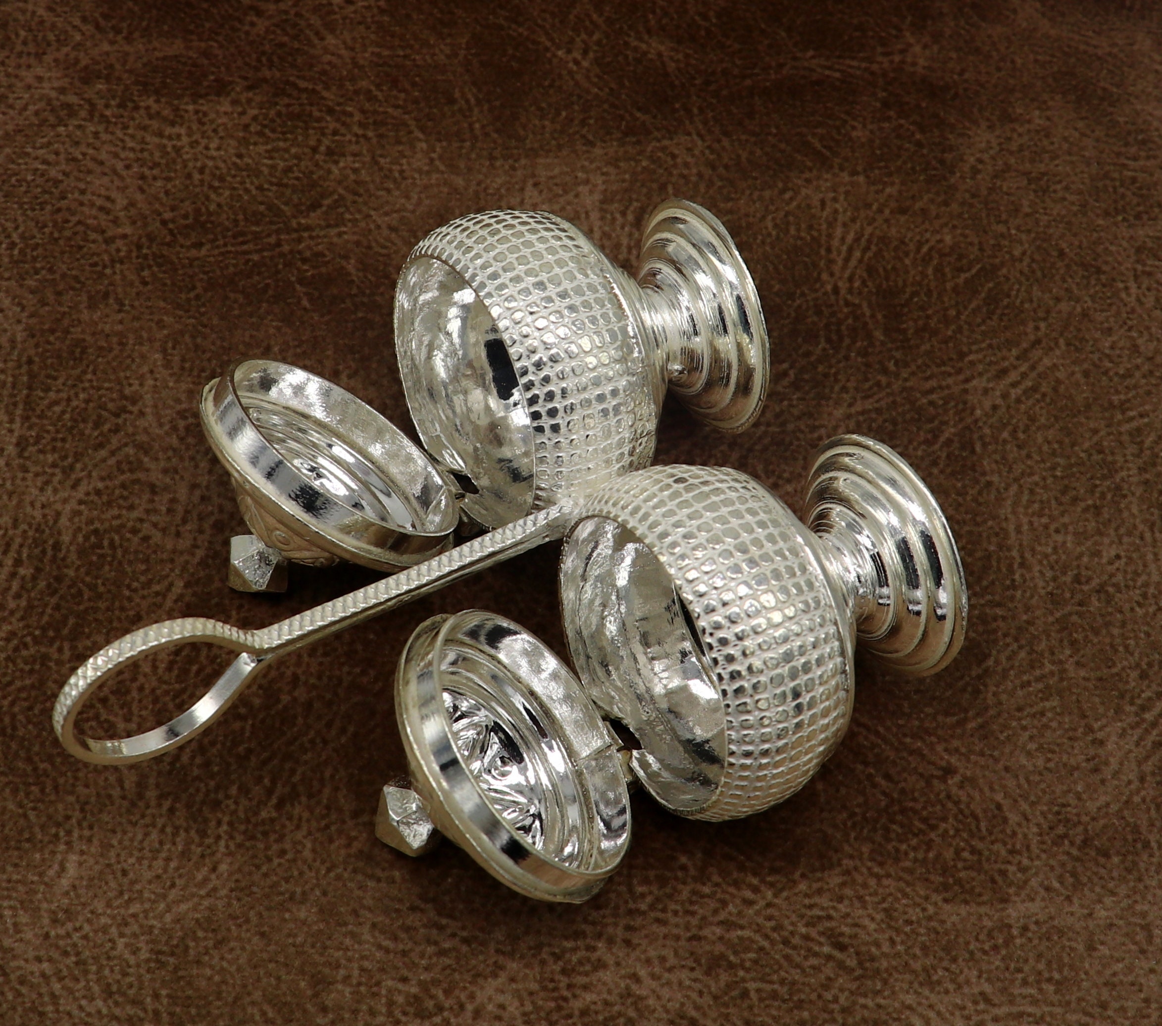 Vintage Design Sterling Silver Trinket Box Excellent Kumkum/ | Etsy UK