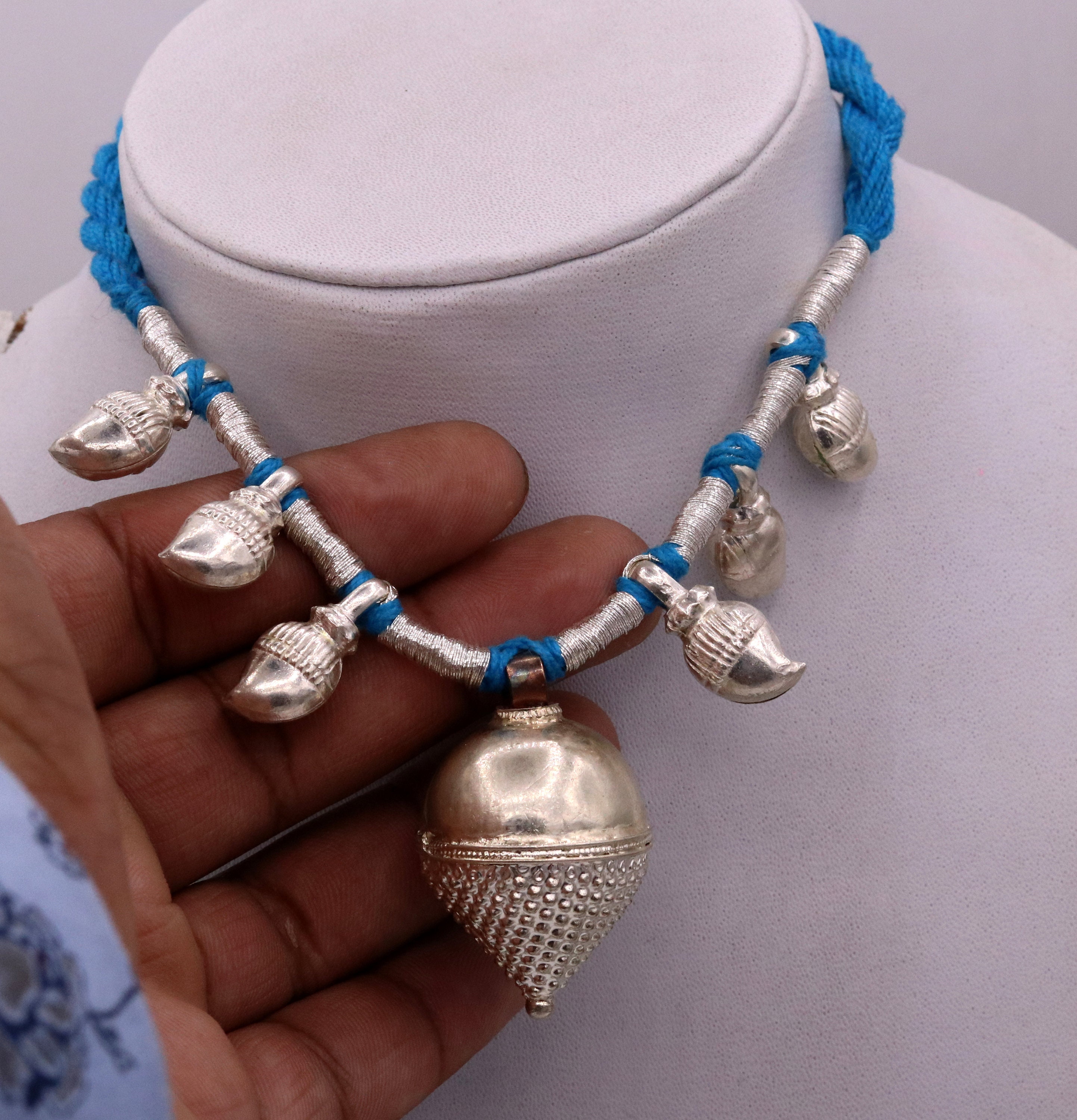 Vintage antique design sterling silver gorgeous necklace | Etsy