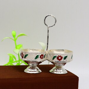 925 Sterling Silver Handmade Customized Work Puja Utensils - Etsy