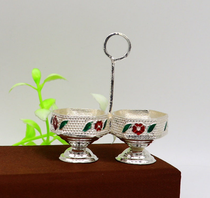 925 Sterling Silver Handmade Customized Work Puja Utensils - Etsy