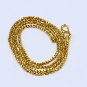 Solid 22k Yellow Gold Handmade Fabulous Rope Chain Necklace Excellent ...