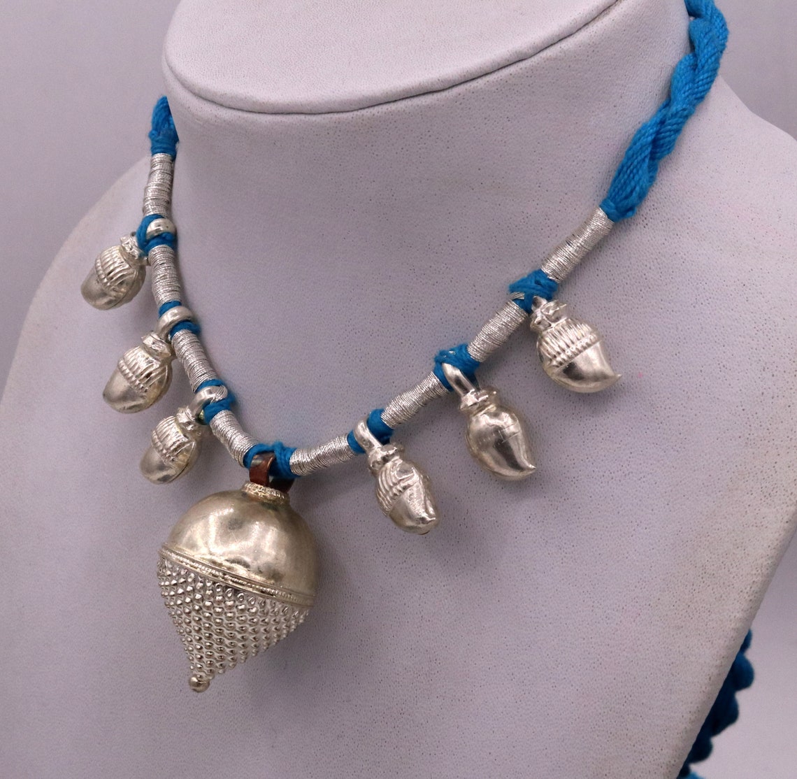 Vintage antique design sterling silver gorgeous necklace | Etsy