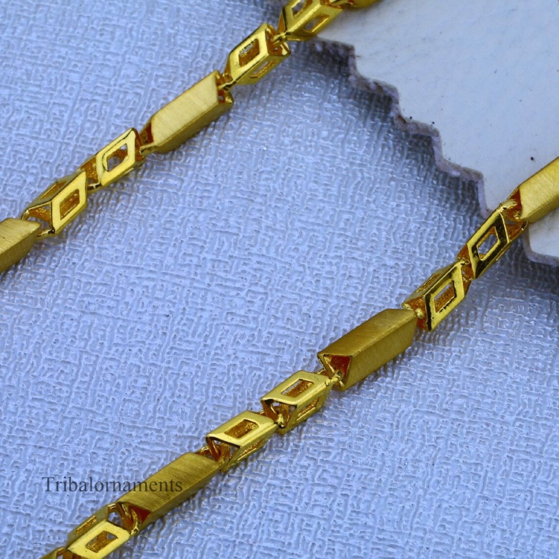 Vintage Design 22kt Yellow Gold Handmade Daily Use Choco Chain - Etsy