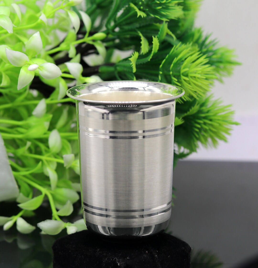 Pure 999 Fine Silver Handmade Vessels, Water/milk Glass Tumbler, Silver ...