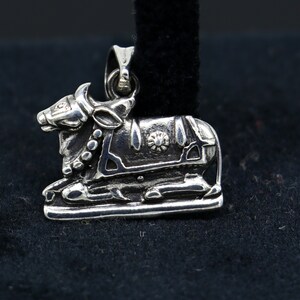 925 Sterling Silver Amazing Designer Hindu Idol Lord Shiva Nandi ...