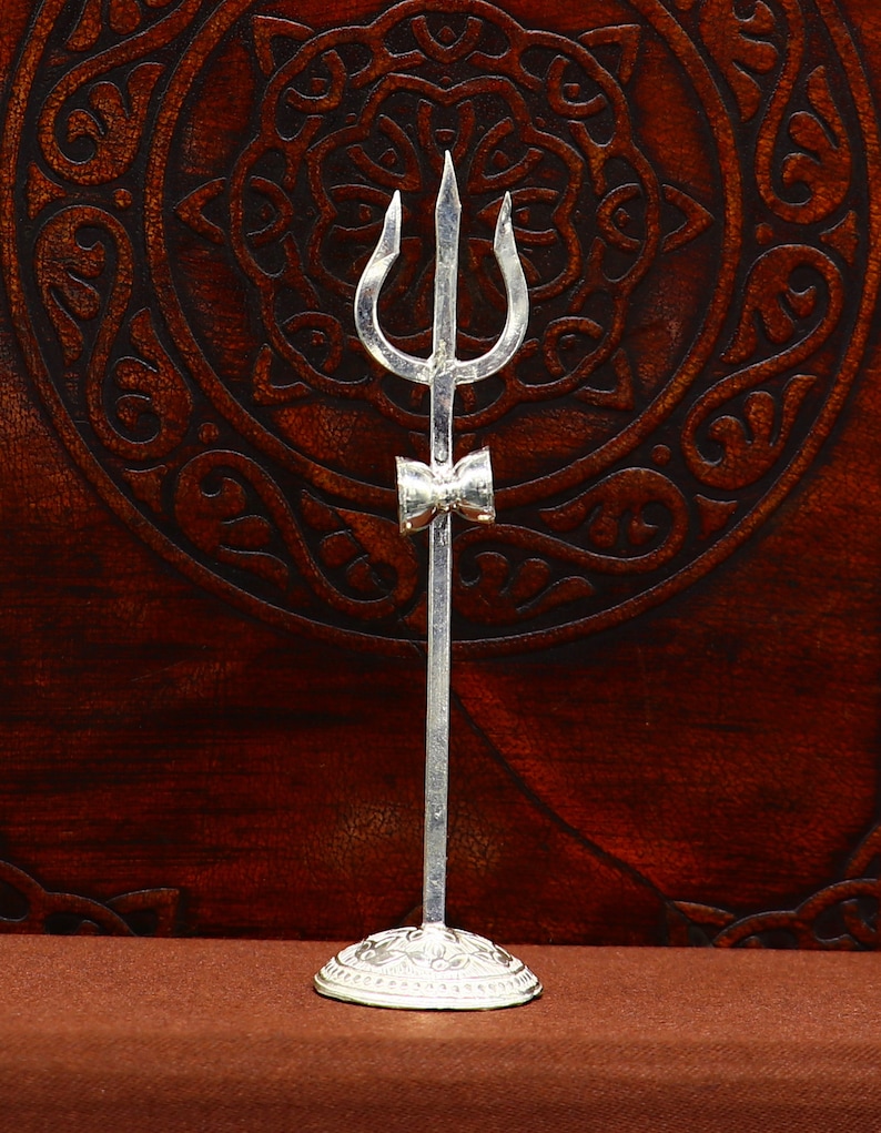 Divine Lord Shiva Trident Solid Sterling Silver Trishul Puja - Etsy