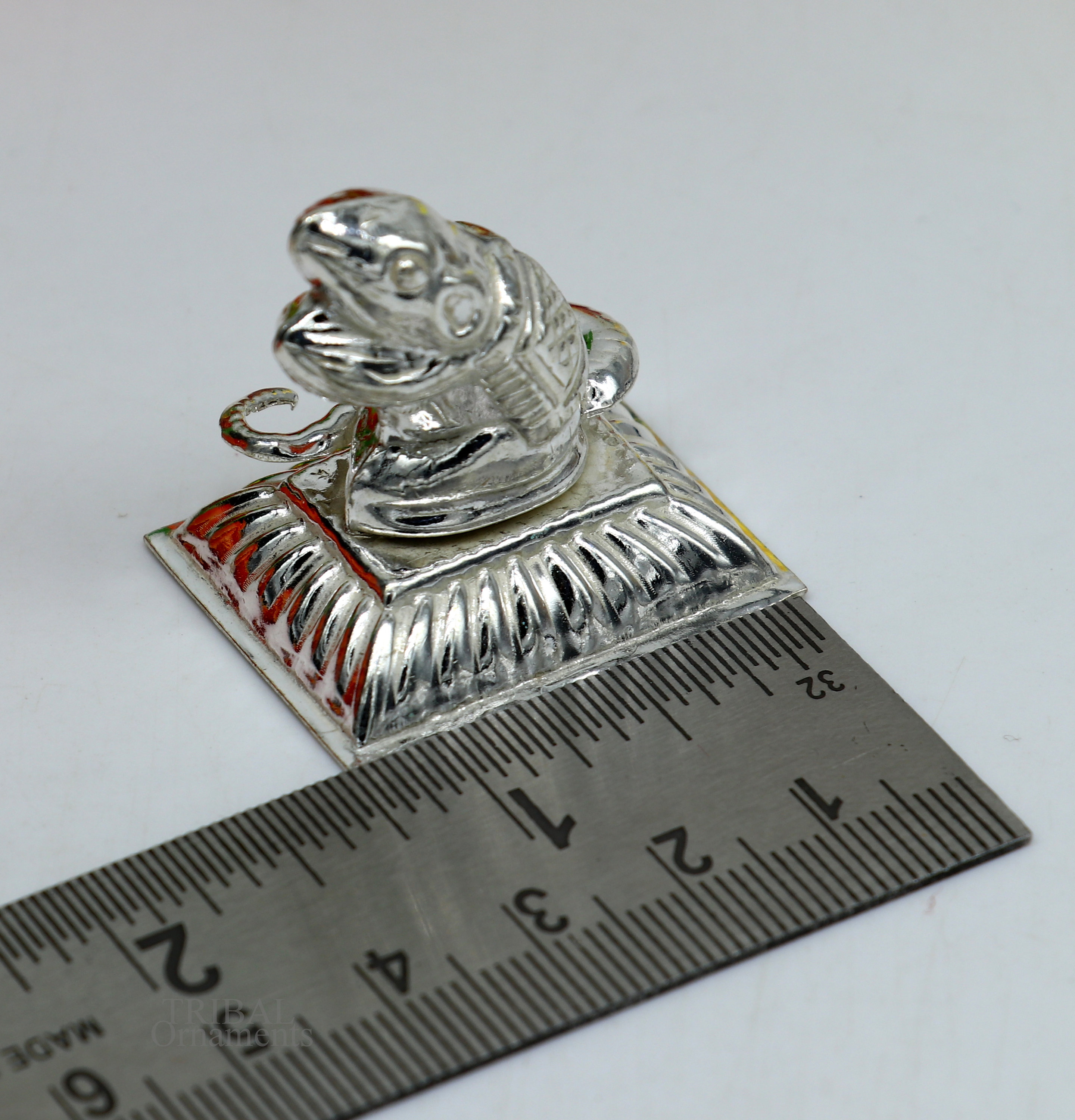Lord Ganesha Vahan Mushak Maharaj Sterling Silver Handmade Small ...
