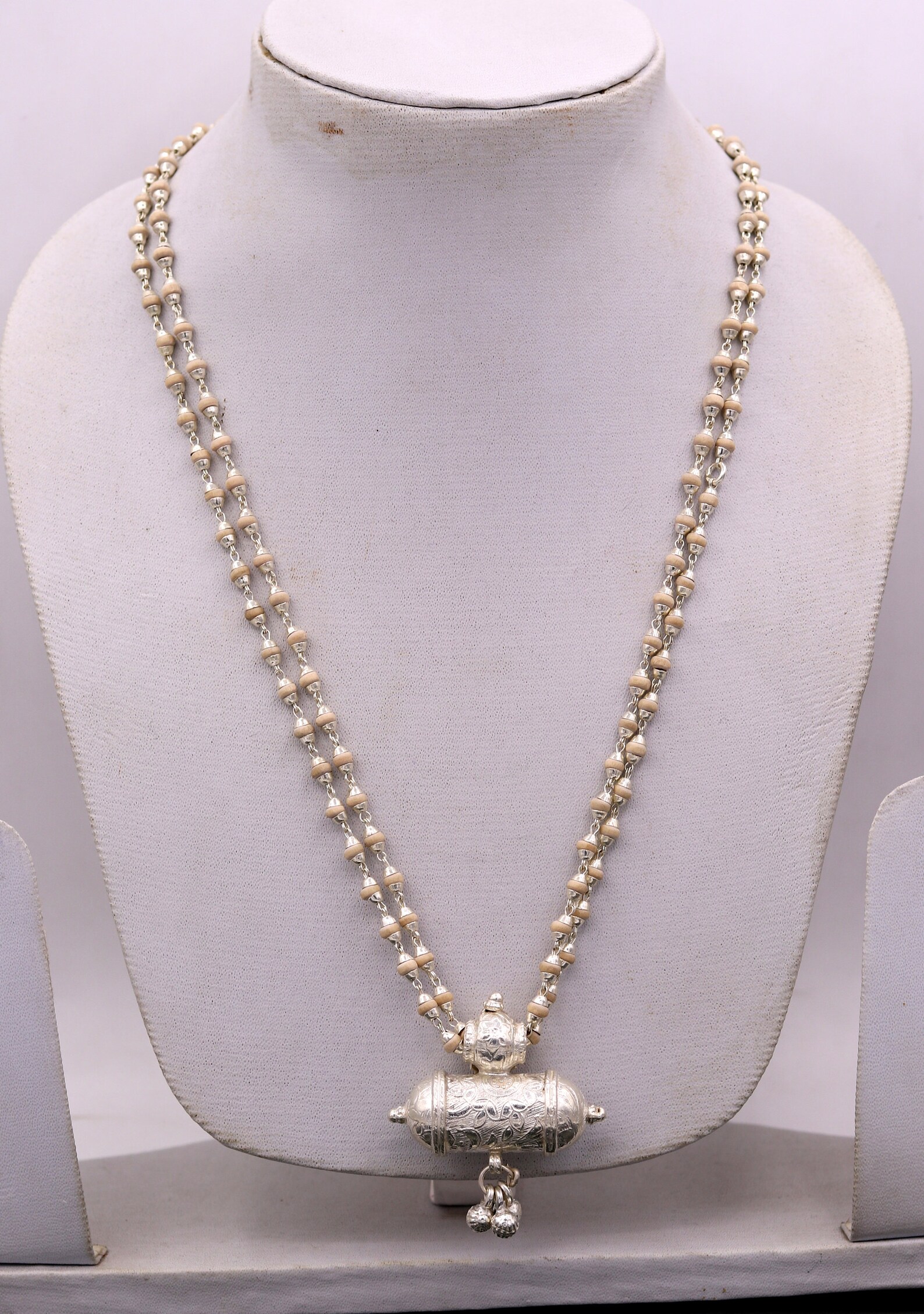 Sterling Silver Handmade Amulet Pendant Gorgeous Hanging Bells | Etsy