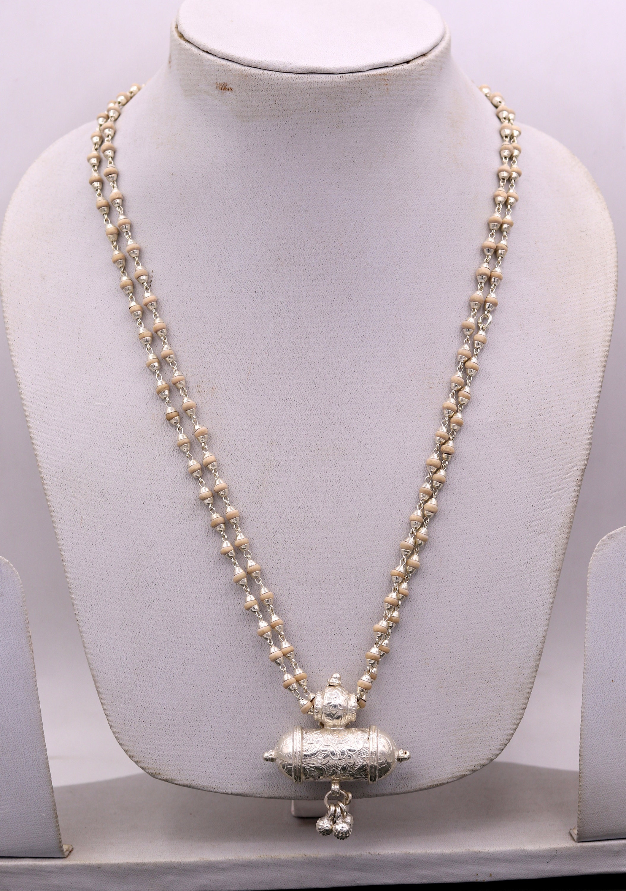 Sterling Silver Handmade Amulet Pendant Gorgeous Hanging Bells | Etsy