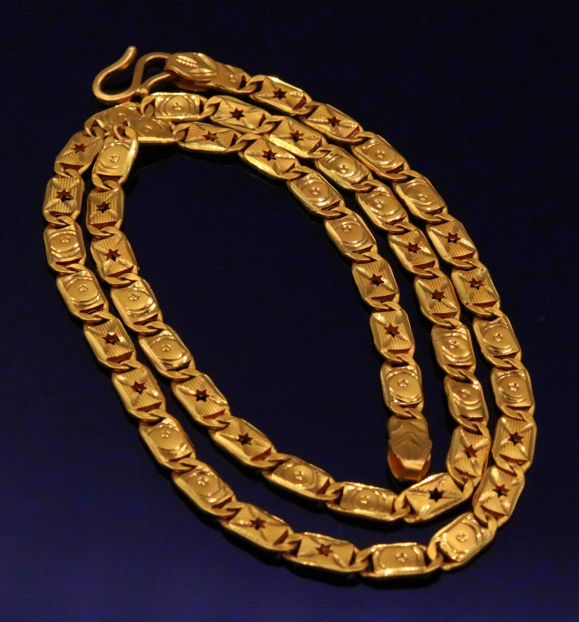 18/20/22/24 Inches Long All Size Handmade 22karat Yellow Gold 5 Mm Wide ...