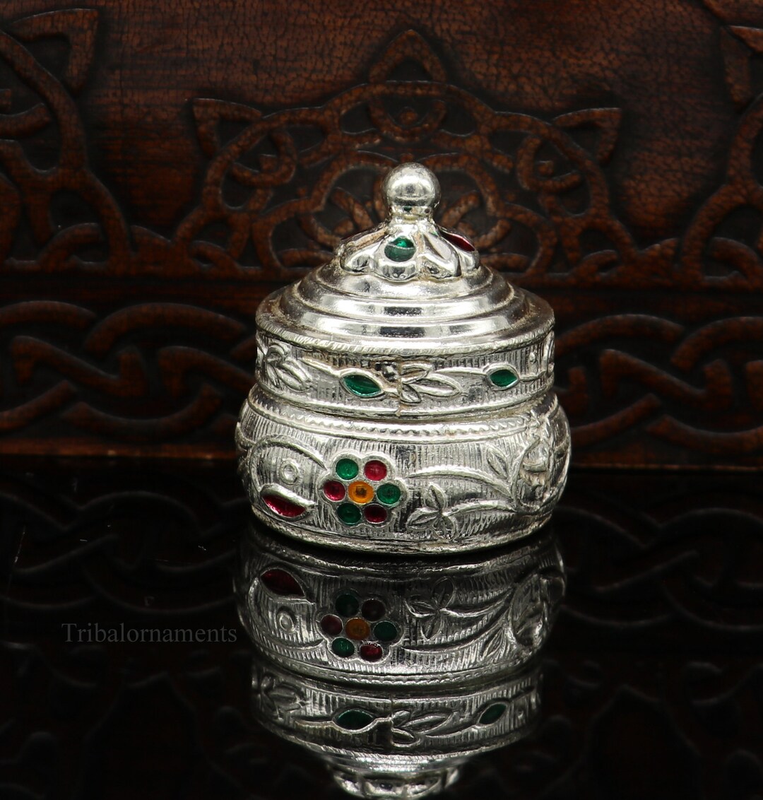 Solid Sterling Silver Unique Antique Design Handmade Brides Eyes Kajal ...