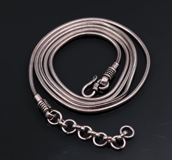 925 Sterling Silver Handmade Adjustable 36 to 38 Inches 925 Sterling Silver Handmade Adjustable 36 to 38 Inches