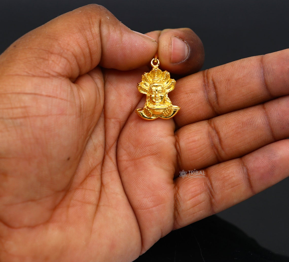 925 Sterling Silver Handmade Idol God Shiva Pendant, Amazing Designer ...