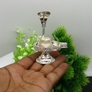 Pure 925 Solid Sterling Silver Lord Shiva Lingam Stand/jalheri, Use for ...