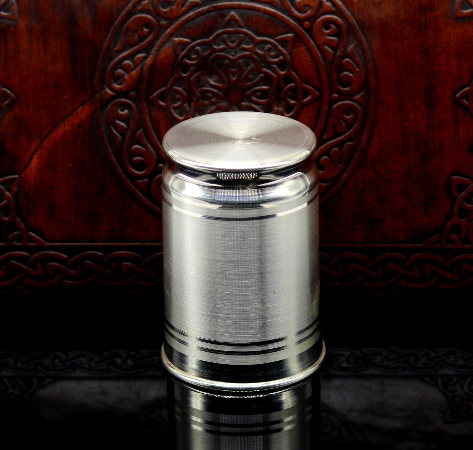 Pure 999 Fine Silver Handmade Vessel, Water/milk Glass Tumbler, Silver ...