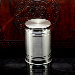 Pure 999 Fine Silver Handmade Vessel, Water/milk Glass Tumbler, Silver ...