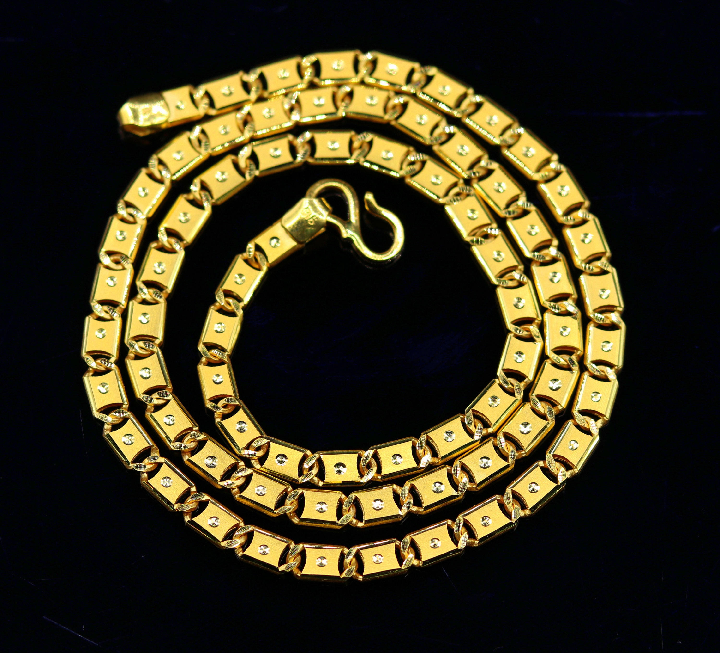 22kt Yellow Gold Handmade Gorgeous Royal Nawabi Chain Necklace | Etsy