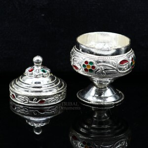 925 Sterling Silver Unique Antique Design Handmade Brides Eyes Kajal ...