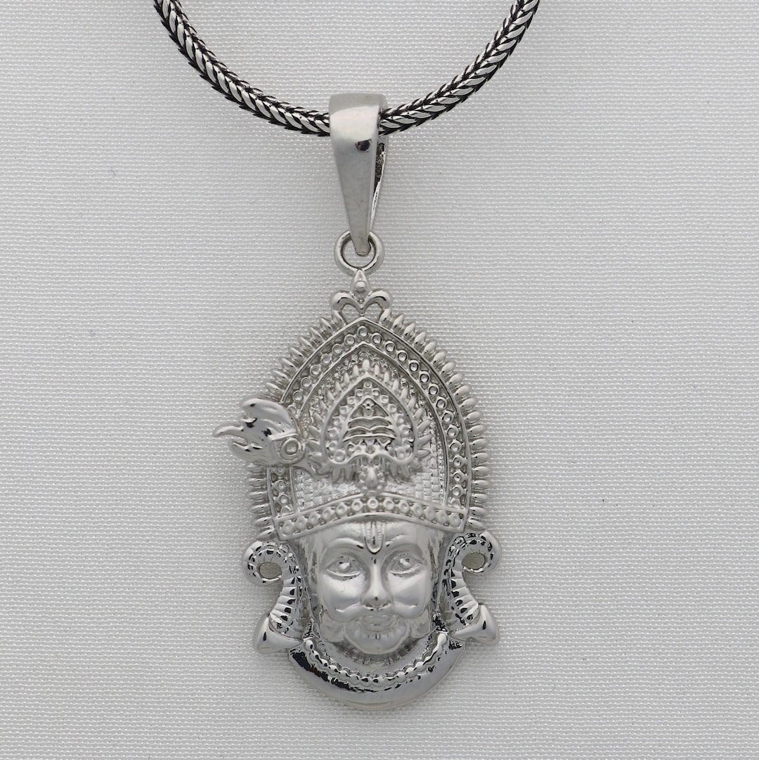 925 Sterling Silver Khatu Shyam Pendant/ Lord Krishna, Amazing Divine ...