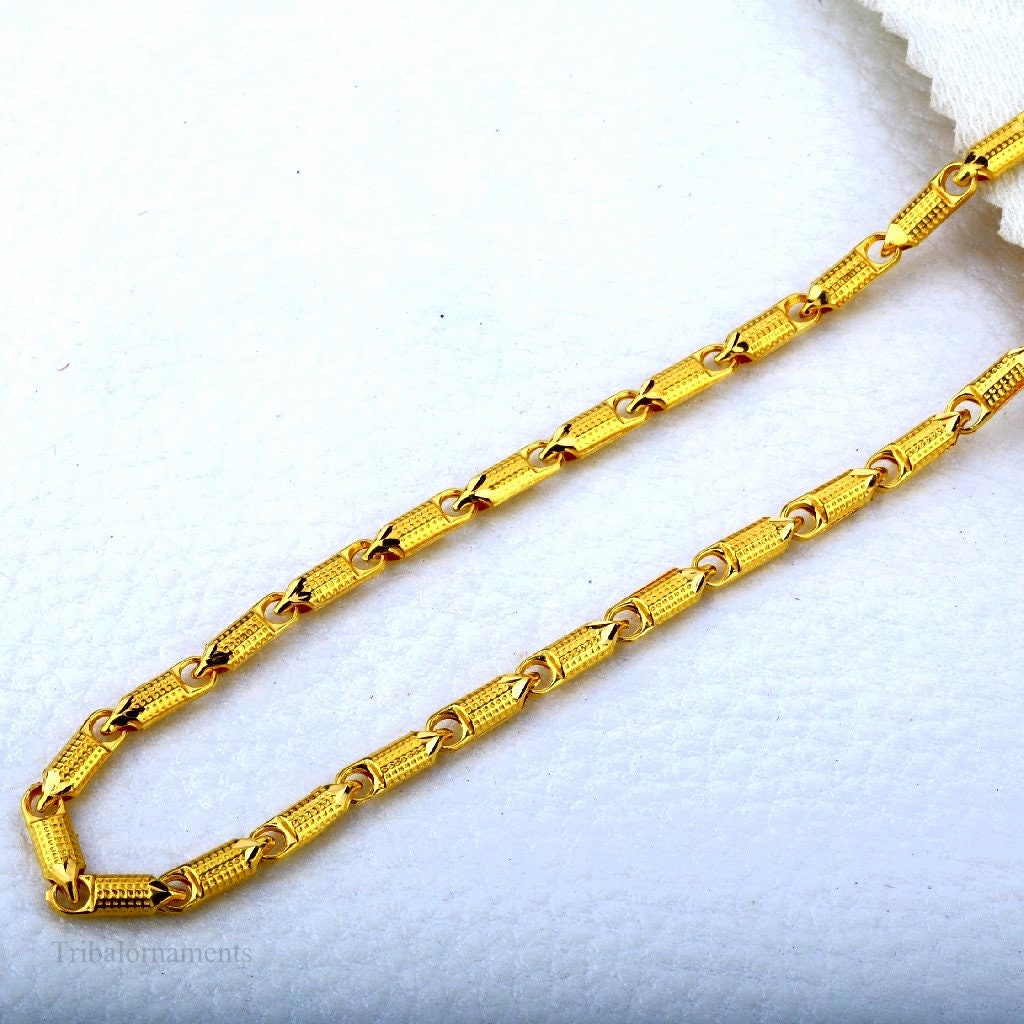 22kt Yellow Gold Customized Indo Choco Chain, Amazing Stylish Designer ...