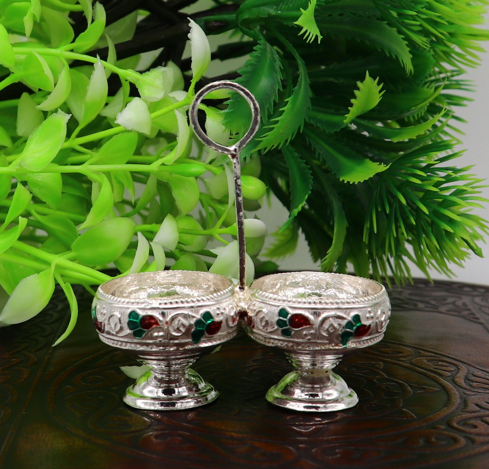 925 Sterling Silver Handmade Customized Work Puja Utensils - Etsy