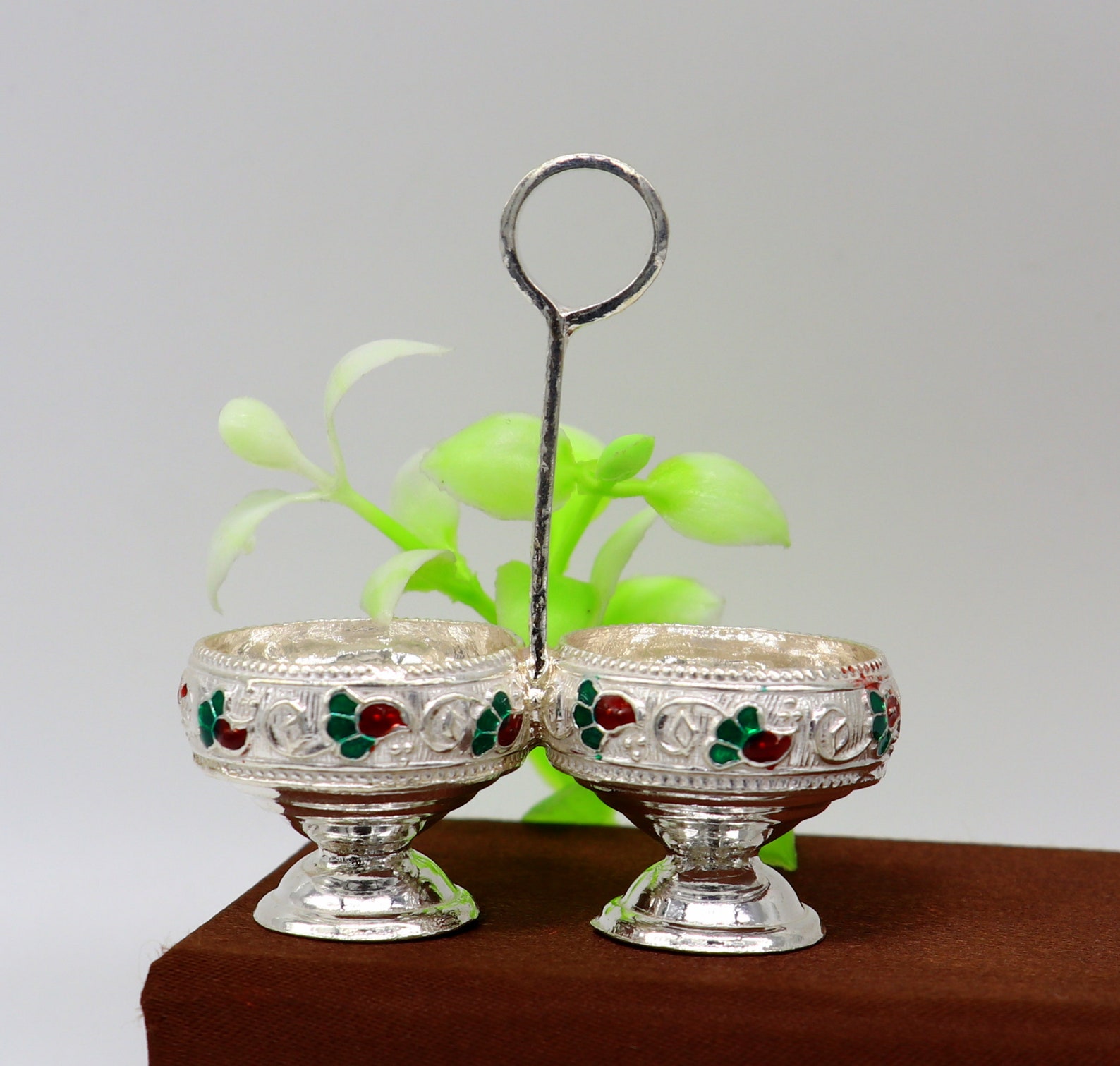 925 Sterling Silver Handmade Customized Work Puja Utensils - Etsy