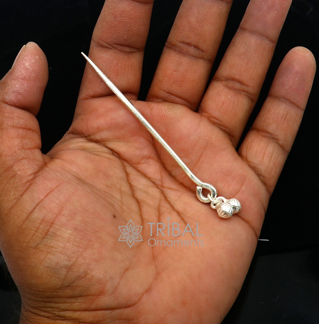 3 Inches Long Handmade Solid 925 Sterling Silver Eyeliner Stick, Kajal ...