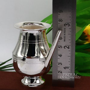925 Sterling Silver Handmade Plain Karwa Chauth Kalash, Unique Silver ...