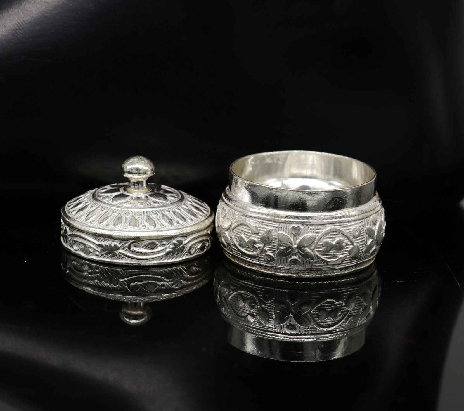 925 Sterling Silver Unique Antique Design Handmade Brides Eyes Kajal ...
